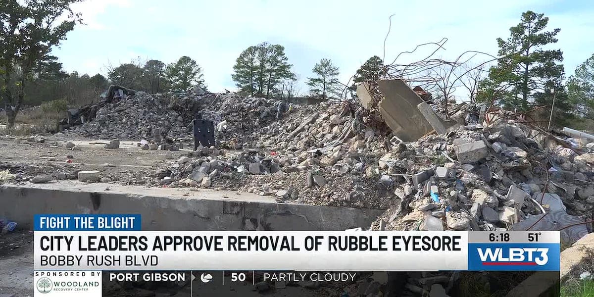 Jackson City Council approves removal of rubble eyesore | WDBD Fox 40 ...